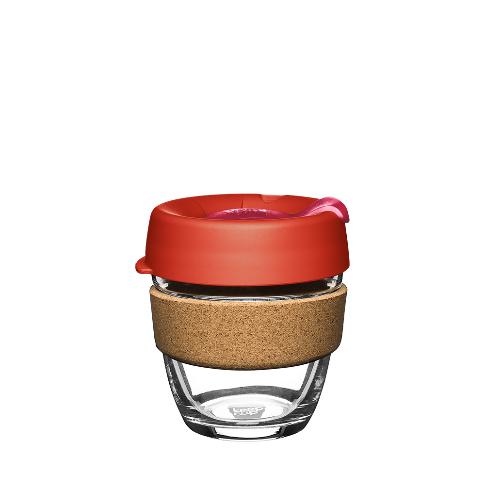 Daybreak Cork KeepCup Reusable Glass Coffee Cup – The Barista House